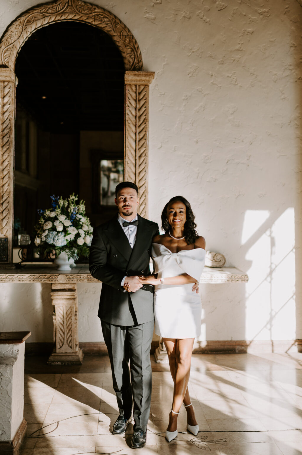 Old Money Vintage Downtown Houston Engagement Photos - Blog